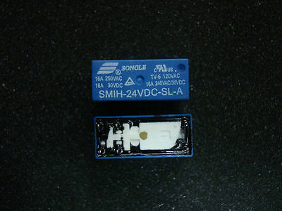2pcs Power relay SPST SMIH-24VDC-SL-A 16A 250VAC 24VDC Coil SONGLE ...