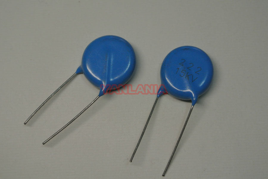 25pcs 2.2nF 15KV 222M High Voltage Ceramic Capacitor Y5U – Yanlania | A ...