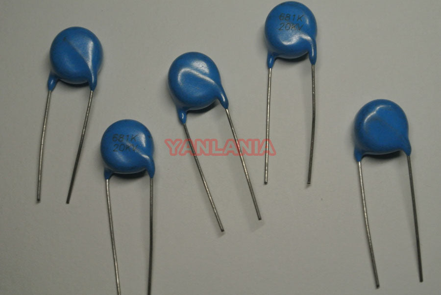 20pcs High Voltage Ceramic Disc Capacitors 681 680pF 20KV 20000V ...