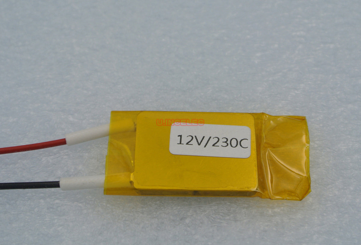 5pcs PTC Heater 12V/230℃/40W Ceramic Stone Aluminum shell 30x24x3mm ...