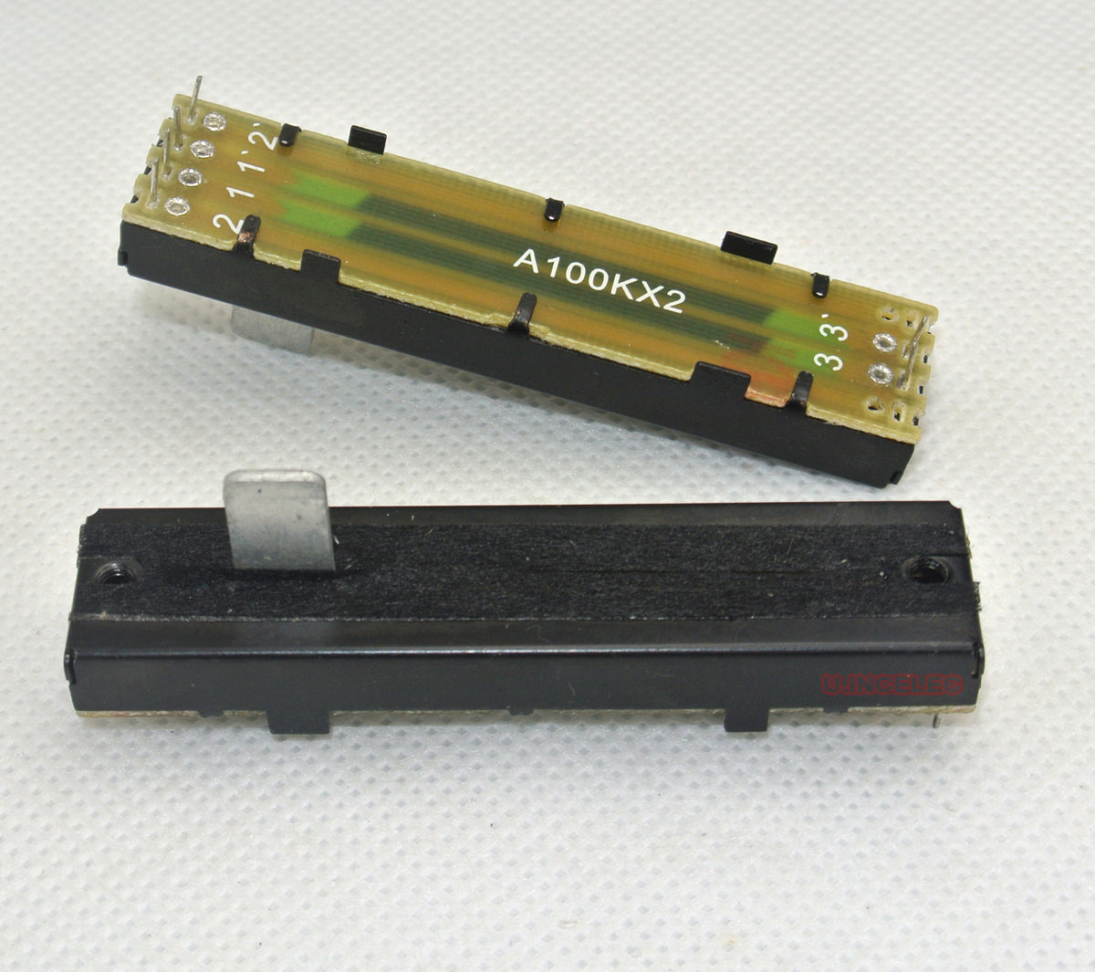 100K OHM A100K Slide Potentiometer 45mm travel dual unit x10pcs ...