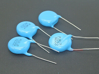 5pcs High Voltage Ceramic Disc Capacitors 222 2.2nF 20KV 20000V ...