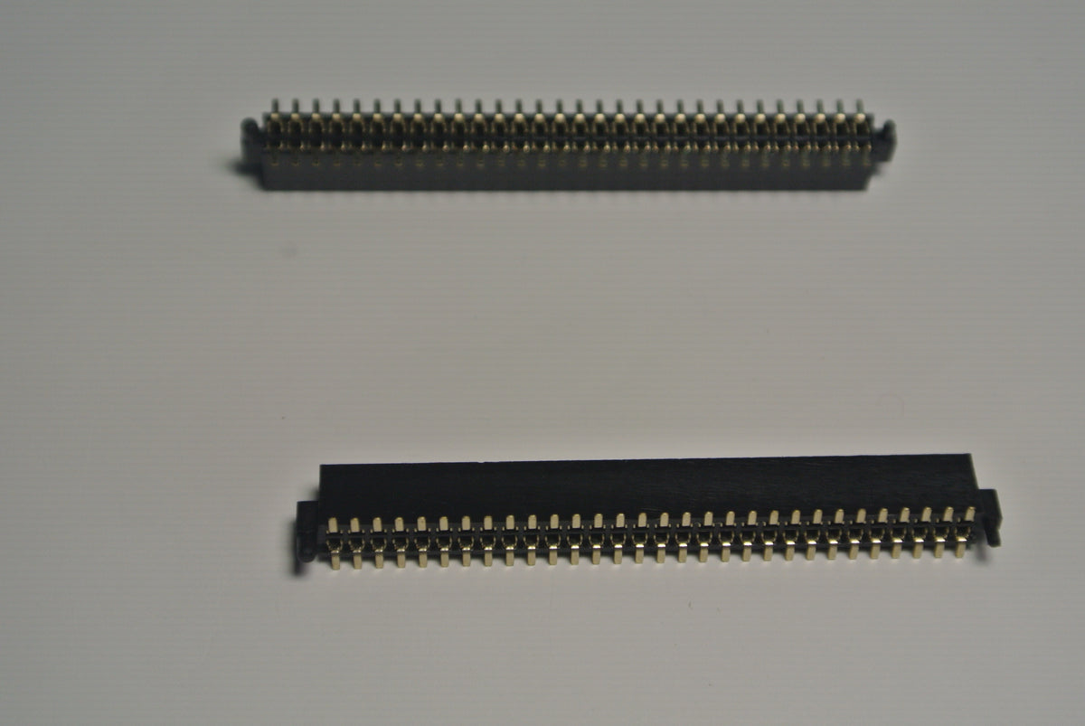 100pcs SMD 2x30Pin 1.27mm Female Header With Locating post SIP Socket ...